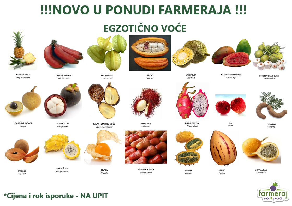 Novo u ponudi! Egzotično voće i povrće!